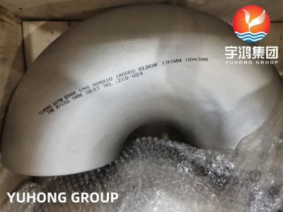 China B16.9 Buttweld Pipe Fittings ASTM B366 UNS N08810 / Incoloy 800H 180 Degree Elbow for sale