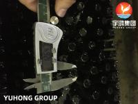 China ASTM A335 Alloy Steel Gr P5 Studded Fin Tube , Tubo Aletado for sale
