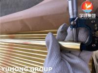 China Copper Nickel Alloy Seamless Tubes ASTM B111 C44300 Admiralty Brass Tubes  Generator Cooling Raditor for sale