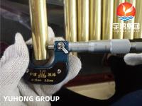 China Copper Nickel Alloy Seamless Tubes ASTM B111 C44300 Admiralty Brass Tubes  Generator Cooling Raditor for sale