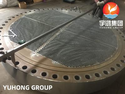 China Stainless Steel Heat Exchanger Tubesheet Baffle Plates A182 F304 / F316 Heating Watter Radiator Cooling Stystem Parts for sale