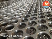 China Stainless Steel Heat Exchanger Tubesheet Baffle Plates A182 F304 / F316 Heating Watter Radiator Cooling Stystem Parts for sale