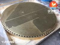 China Stainless Steel Heat Exchanger Tubesheet Baffle Plates A182 F304 / F316 Heating Watter Radiator Cooling Stystem Parts for sale