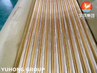 China ASME SB111 C44300 / CuZn28Sn1 / CZ111 Brass Seamless Condenser Tube for sale