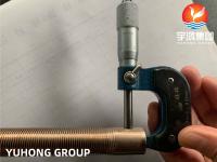 China ASTM B111 C70600 O61 Copper Nickel Alloy Low Fin Tube For Heat Exchanger for sale
