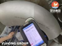 China SUPER DUPLEX STEEL BW FITTING ASTM A815 UNS S32750 90 LR ELBOW for sale