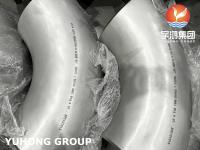 China SUPER DUPLEX STEEL BW FITTING ASTM A815 UNS S32750 90 LR ELBOW for sale