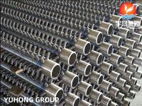 China ASTM A213 Alloy Steel Seamless T22 Studded Tube , Tubo Aletado for sale