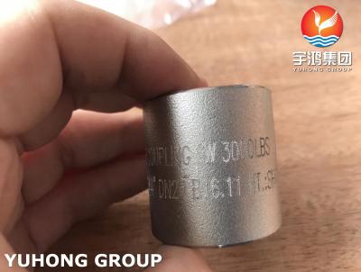 China Forged Fittings ASTM A182 F51 UNS S31803 Duplex Stainless Steel Coupling B16.11 for sale