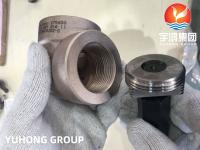 China ASTM B151 C70600 Copper Nickel Forged Threaded Pipe Fitting B16.11 for sale