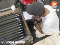 China Stainless Steel Extruded Finned Tube SA249 TP304 Welded Tube With Aluminum Fin for sale