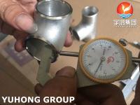China B16.9 Buttweld Pipe Fittings ASTM A403 WP316L Stainless Steel Tee Seamless for sale