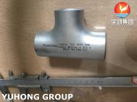 China B16.9 Buttweld Pipe Fittings ASTM A403 WP316L Stainless Steel Tee Seamless for sale
