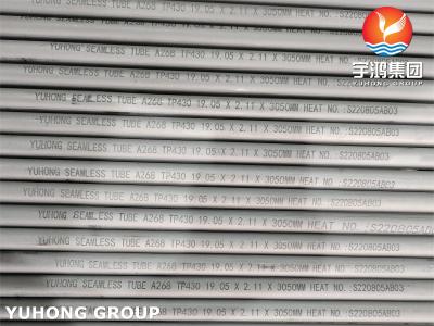 China ASME SA268 TP430 1.4016 Stainless Steel Seamless Heat Exchanger Tube for sale