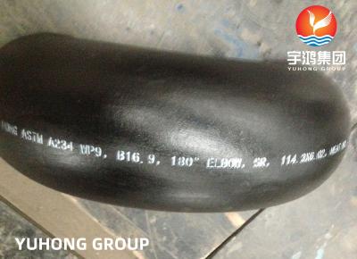 China ASTM A234 WP9 180 Degree Elbow Carbon Steel Butt Weld Fittings B16.9  Oil Gas Valve for sale