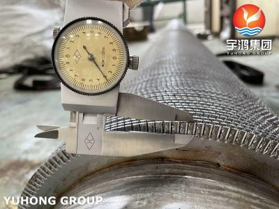China HFW Serrated Fin Tube ASTM A312 TP347  Economizer High Heat Transfer Efficiency for sale