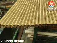 China ASME SB111 C68700 Aluminum Brass Steel Seamless Tube for Marine and Land Power Station for sale