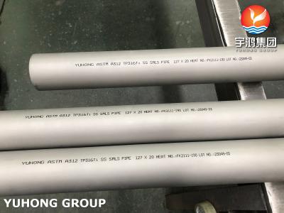 China ASTM A312 TP316Ti / UNS S31635 Stainless Steel Seamless Pipe Industrial Pipe for sale