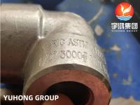 China ASTM A182 F53 Forged Elbow 90deg NPT 3000# 1/2'' To 4'' ASME B16.11 for sale
