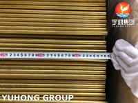 China Copper Alloy Seamless Tube ASTM B111 C44300 C68700 C70600 C71500 Condensor Air Cooler Radiator Application for sale