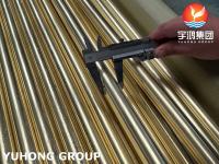 China Copper Seamless Brass Tube ASTM B111 C44300  Aerospace Oil  Application for sale