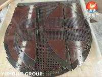 China Heat Exchanger Tubesheet Baffle Support Plate A182 F304 / F316/F316L For Heating Water Radiator Cooling Stystem for sale