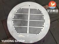 China ASTM A182 F304 / 304L / SUS304 Stainless Steel Heat Exchanger Tubesheet for sale