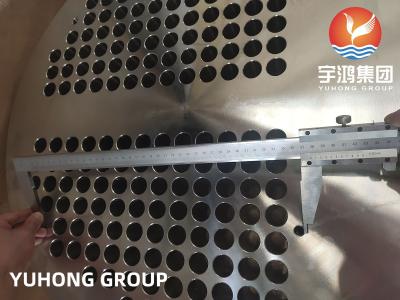 China EN10028 1.4541 Stainless Steel Tube Sheet For Floating Head Exchanger Shell Heat Exchanger for sale