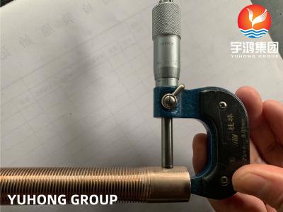 China ASTM B111 C70600 Copper Nickel Low Finned Tube O61 For Oil Cooler for sale