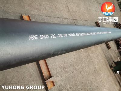 China P22 HOT ROLLED ALLOY STEEL CHROME MOLY SEAMLESS PIPE ASME SA335 for sale
