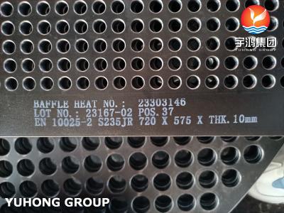 China EN 10025-2 S235JR Carbon Steel Baffle Tubesheet For Heat Exchanger for sale