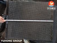 China Carbon Steel Square Semicircle Baffle Tubesheet For Heat Exchanger EN 10025-2 S235JR for sale