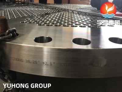 China ASME SA182 F316L, 1.4404 Stainless Steel Forged Tubesheet For Heat Exchangers for sale