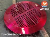 China ASME SA182 Stainless Steel Tubesheet 304 / UNS S30400 / 1.4301 Tube Plate for sale
