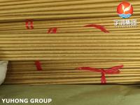 China ASME SB111 C68700 Seamless Tube, OD 10-50mm, for Seawater Desalination Condenser for sale