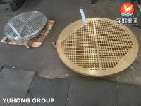 China ASME SB171 C71500 Copper Alloy Tubesheet Plates For Heat Exchangers for sale