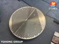 China ASME SB171 C71500 Copper Alloy Tubesheet Plates For Heat Exchangers for sale