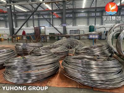 China Seamless Stainless Steel Coil Tubing Bright Annealed  A269 TP316L For Gas Transport for sale
