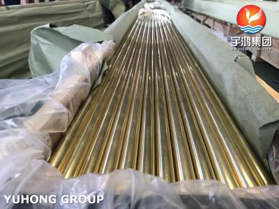 China ASME SB111 C44300 Admiralty Brass Tube O61 Cold Finished for Heat Exchanger for sale