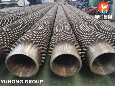 China Alloy Steel Pipe ASTM A335 P9 with 11Cr Studded Fin tube  for reactor feed heater, Recovery Furnace application for sale