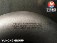 China ASTM A403 WP347H-S Stainless Steel 90 Degree LR Elbow Butt Weld Fitting ANSI B16.9 for sale