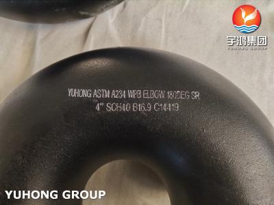China ASTM A234 WPB 90Deg, 180Deg Short Radius Carbon Steel Buttweld Elbows For Heater B16.9 for sale
