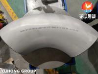 China ASTM A815 Duplex Steel UNS S32750 90 Degree LR Elbow ASME B16.9 BW Pipe Fittings for sale