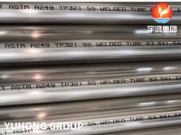 China ASTM A249 TP321 Austenitic Stainless Steel Welded Condenser Tubes for sale