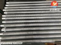China Stainless Steel High Frequency Welding Finned Tube Spiral Solid Finned Tube For Heaters for sale