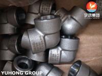 China ASTM A105 Carbon Steel Fittings Socket Weld 90Deg LR Elbows 3000LBS ASME B16.11 for sale