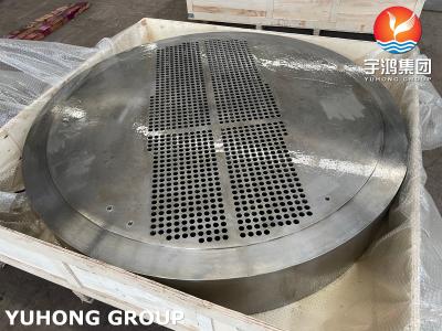 China ASME SA336 F5  Tube Sheet For Heat Exchanger Application , 100% PT And UT for sale