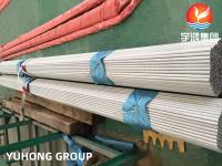 China ASTM A213 304L (1.4306) Stainless Steel Corrugated Finned Tube Pickled Heat Exchanger Tube for sale