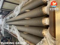 China ASTM A376 TP347H S34709 Stainless Steel High Frequency Welded Spiral Fin Tube for sale