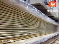 China ASTM B111 C44300 Heat Exchanger Refrigerator Condenser Admiralty Brass Seamless Tubes for sale